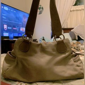 Laura Scott | Bags | Laura Scott Bag Purse Satchel 2 Tone Tanbrown ...